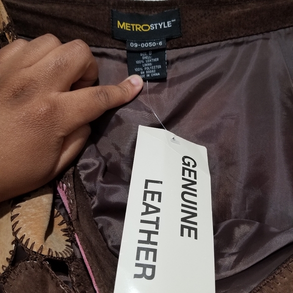 metrostyle | Skirts | Metro Style Y2k Deadstock Browns Pink Striped Dot ...